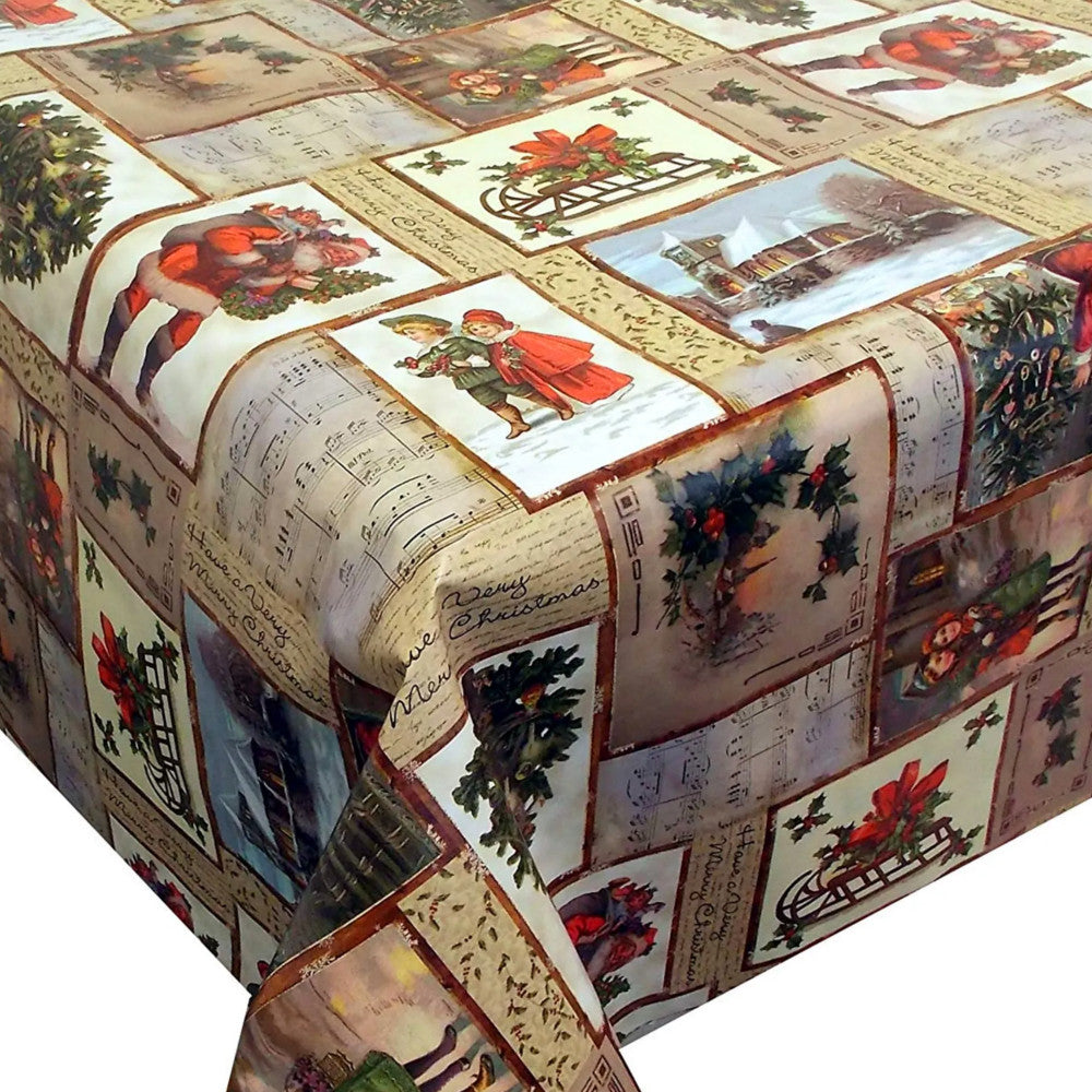 Peters Jul - Romantisk retro julevoksdug | 140 cm bred | Se Mere ...