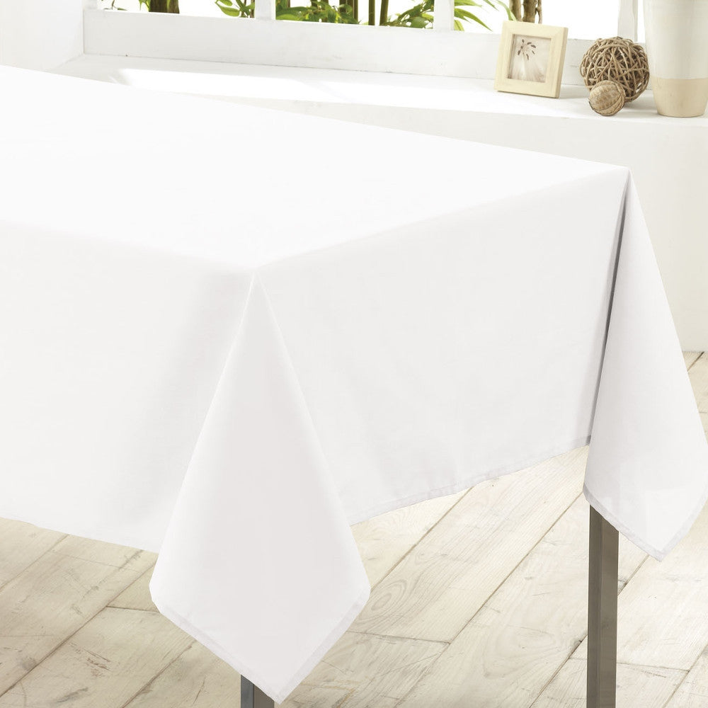 Hvid dug, 140 x 300 cm | 100% polyester - nem vask | Se Mere – Voksdugen